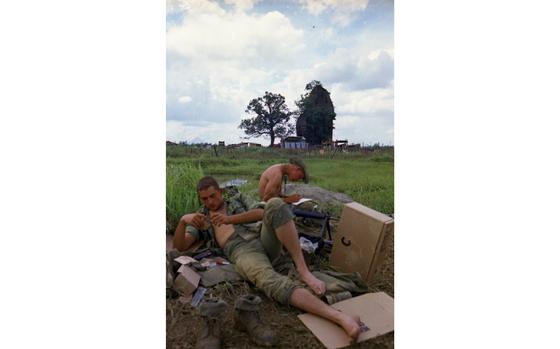 Dien Ban, Vietnam, Nov. 25, 1968: PFC Daniel H. Webb left, and PFC ... Dien Ban, Vietnam, Nov. 25, 1968: PFC Daniel H. Webb left, and PFC ...